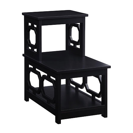 Click here for Omega 2 Step Chairside End Table - Black prices