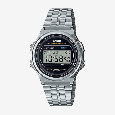 Click here for Casio Mens Black Stainless Steel Bracelet Watch A1... prices