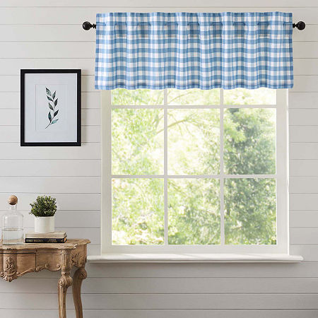 Click here for Rod Pocket Tailored Valance  One Size  Blue prices