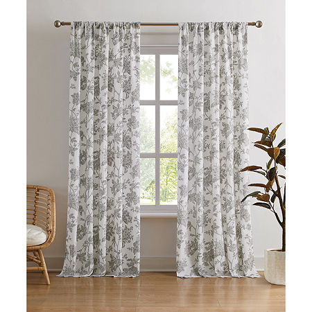 Click here for Brooklyn Loom Mila Floral Rod Pocket Light-Filteri... prices