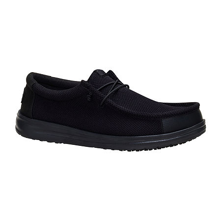Click here for HEYDUDE Wally Work CE Mens Round Closed Toe Slip-O... prices