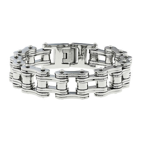Click here for Mens Stainless Steel Motorcycle Bracelet  One Size... prices