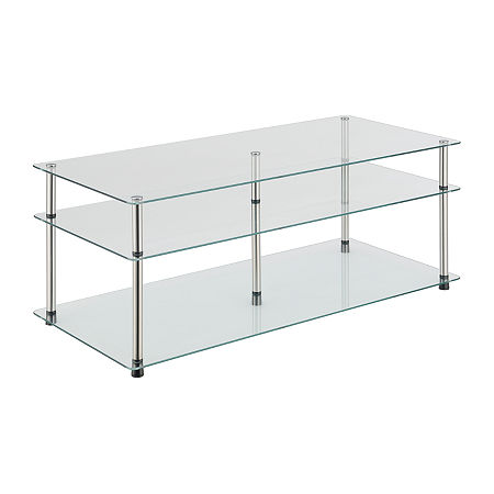 Click here for Designs2go Living Room Collection Glass Coffee Tab... prices