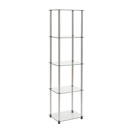 Convenience Concepts 15.75 Glass Designs2Go Classic 5 Tier Tower - Glass