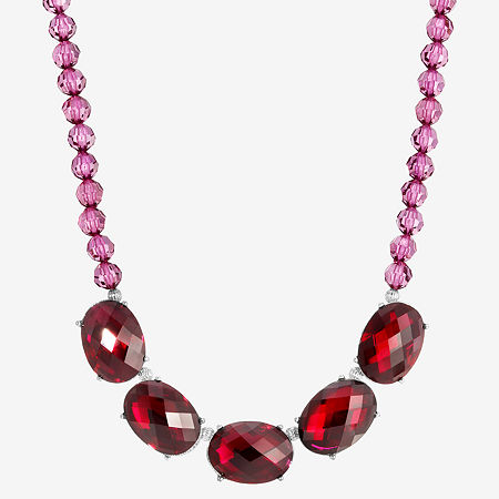 Click here for 1928 Silver-Tone Womens Purple 16 Inch Beaded Neck... prices