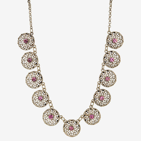 Click here for 1928 Gold-Tone Womens Purple 16 Inch Collar Neckla... prices