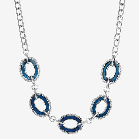 Click here for 1928 Womens 16 Inch Collar Necklace  One Size  Blu... prices