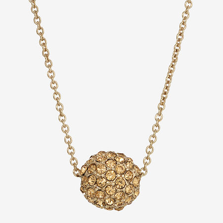 Click here for 1928 Gold-Tone Womens Champagne Crystal Alloy 16 I... prices