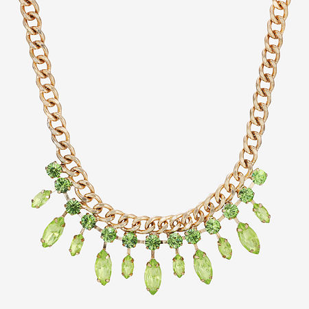 Click here for 1928 Womens Green 16 Inch Statement Necklace  One... prices