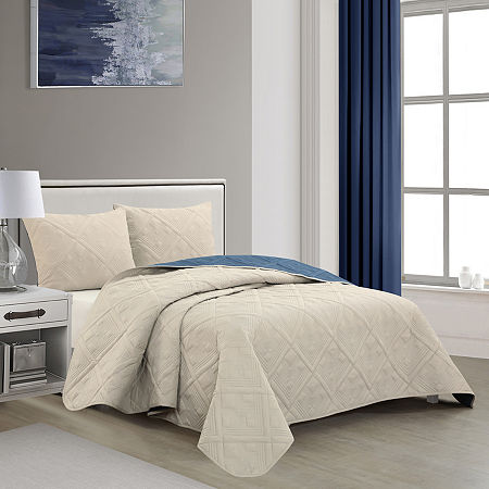 Click here for Stratford Park Kessy 3-pc. Quilt Set  One Size  Bl... prices