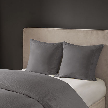 N Natori Hanae Yarn-Dyed Sham  European - Grey