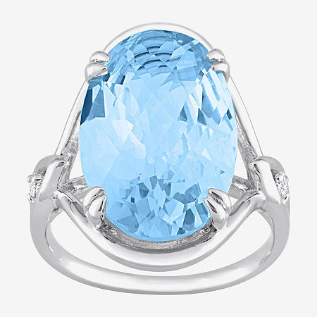 Click here for Womens Genuine Blue Topaz Sterling Silver Cocktail... prices