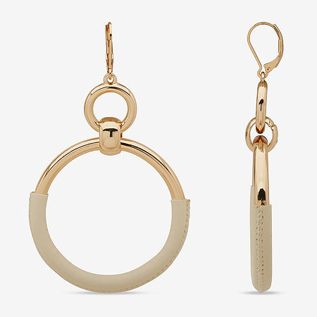 Click here for Worthington Gold Tone Womens Drop Earrings  One Si... prices
