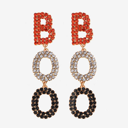 Click here for Bijoux Bar Halloween Boo Womens Drop Earrings  One... prices