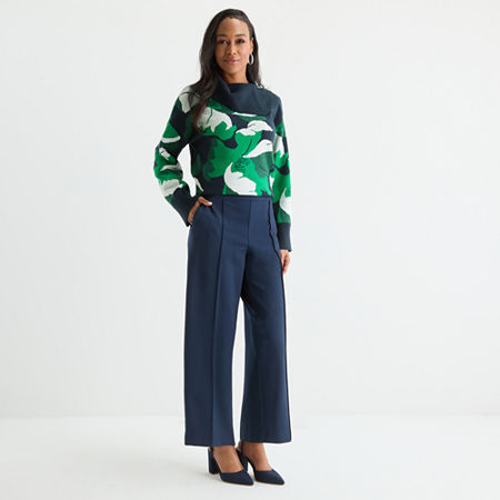 Click here for Liz Claiborne Womens Wide Leg Mid Rise Pull-On Pan... prices