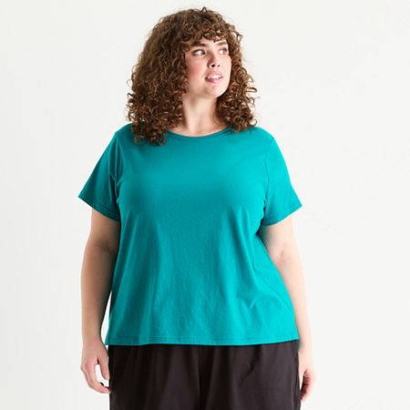 Click here for Xersion Womens Cotton Crew Neck Short Sleeve T-Shi... prices
