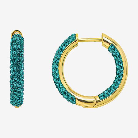 Click here for Sparkle Allure Womens Green Crystal 10K Gold Over... prices