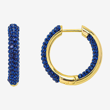 Click here for Sparkle Allure Womens Blue Crystal 10K Gold Over B... prices
