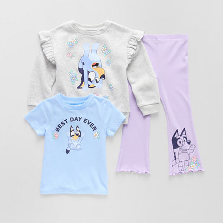 Click here for Toddler Girls 3-pc. Bluey Legging Set  4t  Beige prices