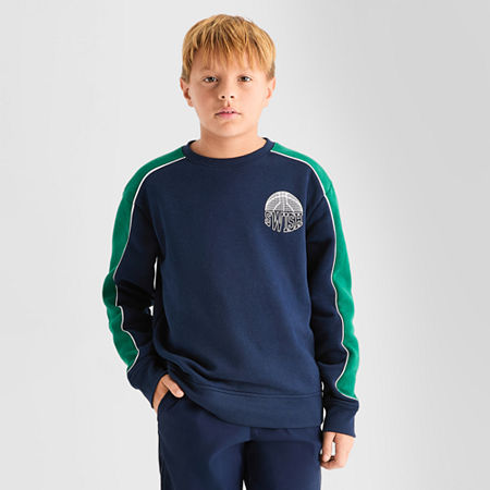 Click here for Xersion Little & Big Kid Boys Crew Neck Fleece Lon... prices