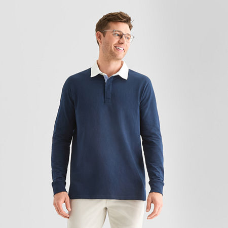 Click here for St. Johns Bay French Terry Rugby Mens Classic Fit... prices