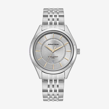 Click here for Armitron Mens Silver Tone Stainless Steel Bracelet... prices