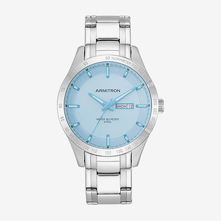 Click here for Armitron Mens Silver Tone Stainless Steel Bracelet... prices