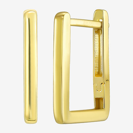 Click here for Womens 14K Gold 13mm Square Hoop Earrings  One Siz... prices