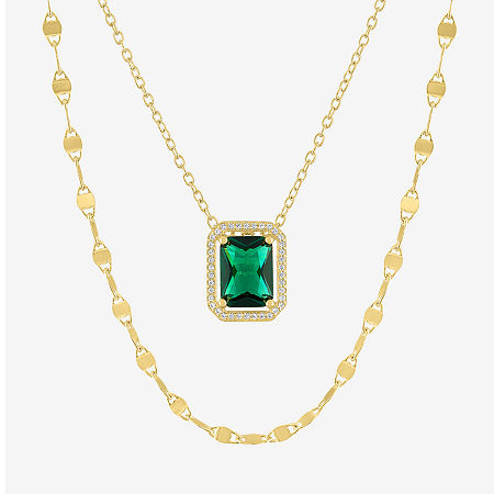 Click here for 2-pc.Birthstone Necklace Set in Pure Silver Over B... prices
