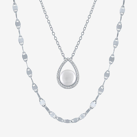 Click here for 2-pc.Birthstone Necklace Set in Pure Silver Over B... prices