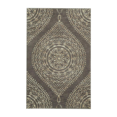 Riviera Home Cashlon Medallion Hand Tufted Rectangular Accent Indoor ...