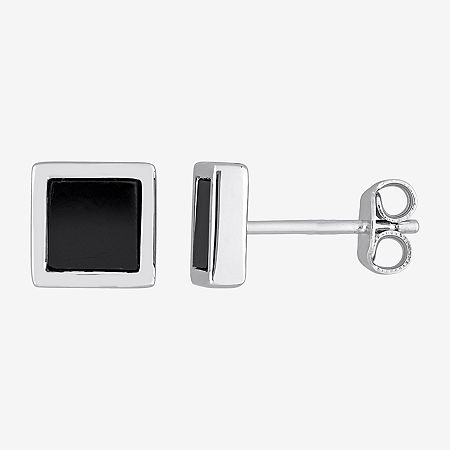 Click here for Genuine Black Hematite Sterling Silver 7.5mm Stud... prices