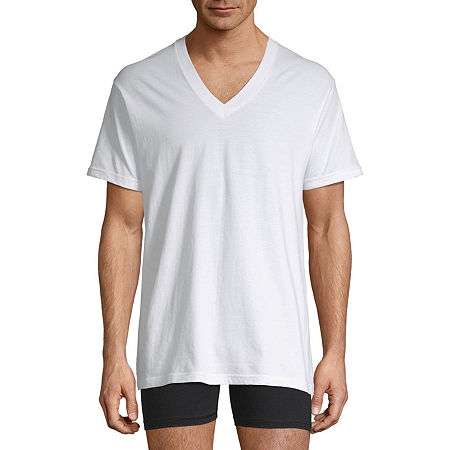 Click here for Stafford Ultra Soft Mens 4 Pack Short Sleeve V Nec... prices