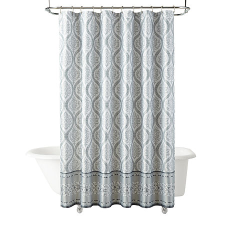 Click here for Broadhaven Damask Stripe Gray Shower Curtain  One... prices