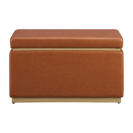 Click here for Berlinda Faux Leather Rectangular Storage Ottoman... prices