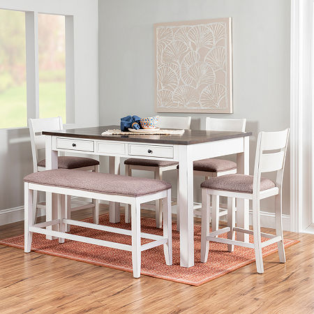 Click here for Keswick 6-pc. Counter Height Rectangular Dining Se... prices