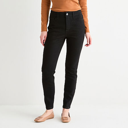 Click here for St. Johns Bay - Tall Womens Mid Rise Skinny Fit Je... prices