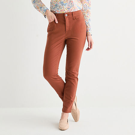 Click here for St. Johns Bay - Tall Womens Mid Rise Skinny Fit Je... prices