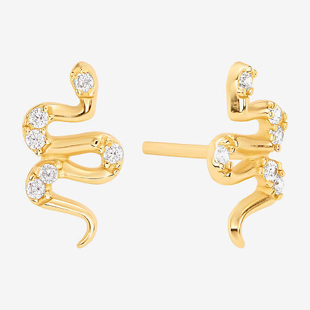 Click here for Silver Treasures Snake Cubic Zirconia 14K Gold Ove... prices