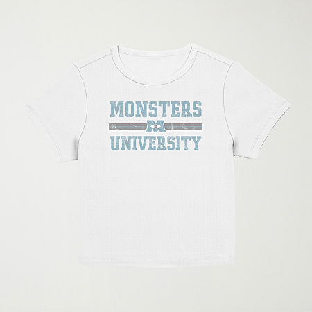 Click here for Pixar Monsters University Baby Tee Womens Juniors... prices