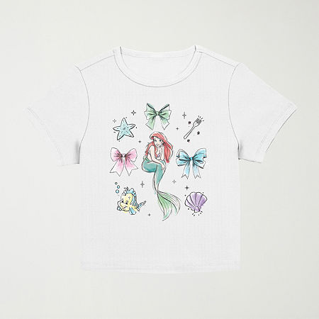 Click here for Disney Princess Ariel Baby Tee Womens Juniors Crew... prices