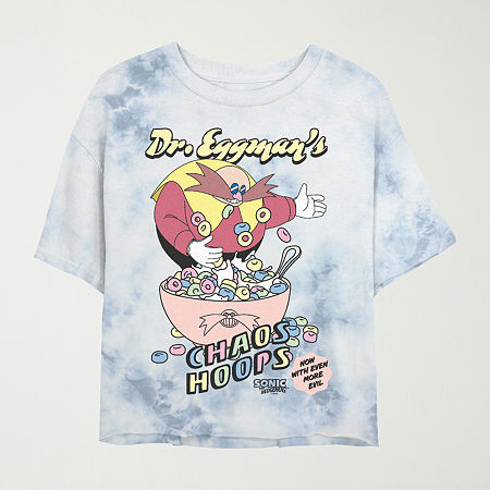 Click here for Dr Eggman Cropped Tee Womens Juniors Crew Neck Sho... prices