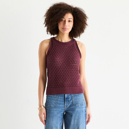 Click here for a.n.a Crochet Womens Crew Neck Sleeveless Pullover... prices