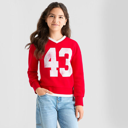 Click here for Thereabouts Little & Big Kid Girls V Neck Fleece L... prices