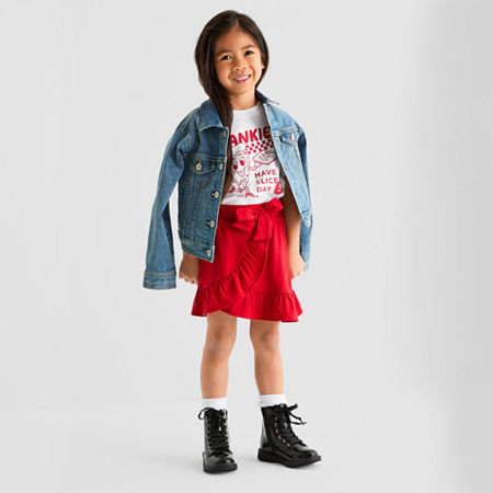 Click here for Thereabouts Little Girls Wrap Skirt  6x  Red prices