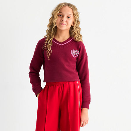 Click here for Xersion Little & Big Kid Girls V Neck Fleece Long... prices