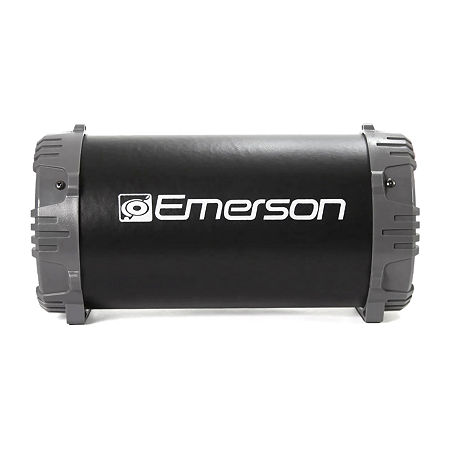 Emerson Portable Bluetooth Speaker with LED Lighting and Carrying Strap Grey