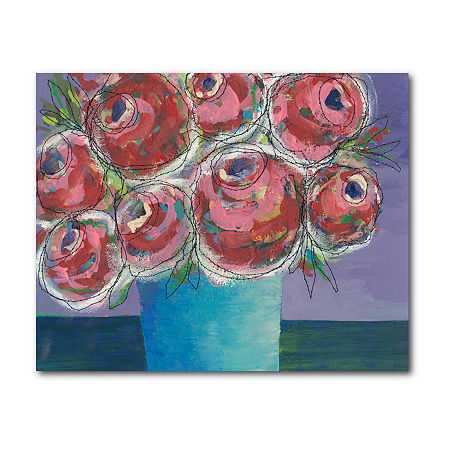 Click here for Courtside Market Candy Flowers Canvas Art  One Siz... prices