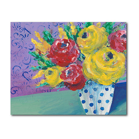 Click here for Courtside Market Fearless Floral Canvas Art  One S... prices