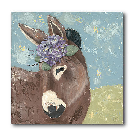 Click here for Courtside Market Pretty Donkey Canvas Art  One Siz... prices